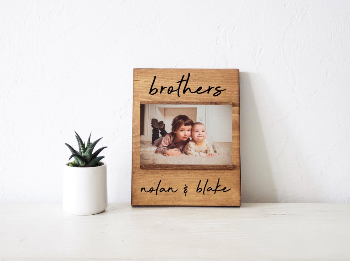 Personalized Brothers Picture Frame 4 X 6 Photo Frame | Etsy