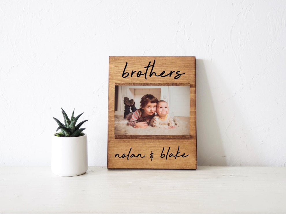 Personalized Brothers Picture Frame 4 X 6 Photo Frame | Etsy