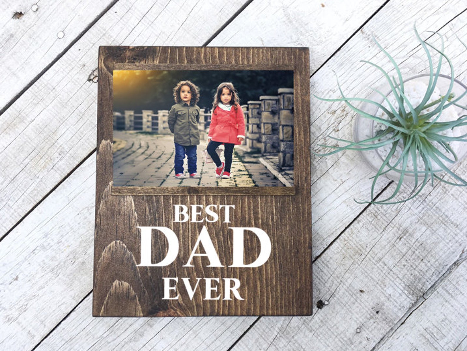4 X 6 Best Dad Ever Picture Frame Fathers Day Gift From Kids - Etsy