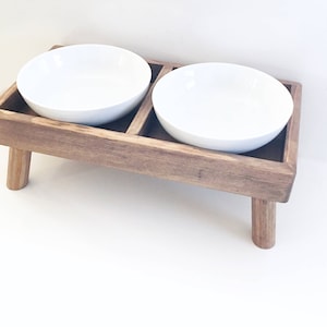 Large Modern Dog Food Stand | Elevated Dog Feeder | Dog Feeding Table ...