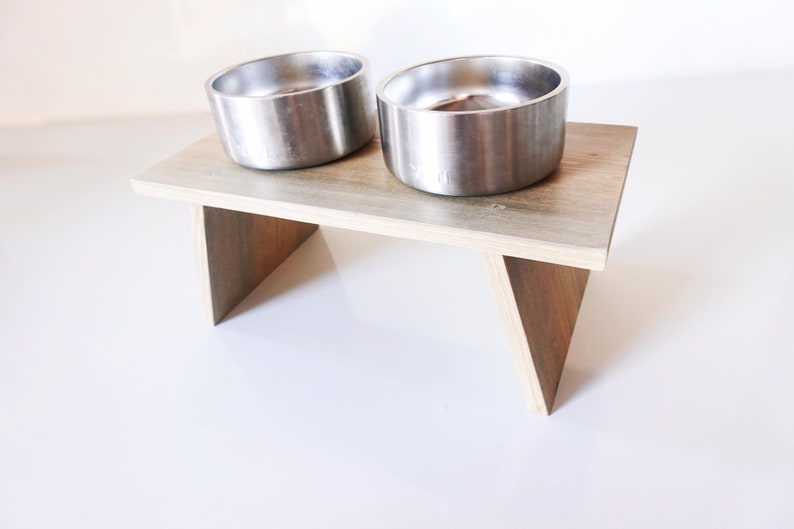 Modern Elevated Dog Bowl Platform Raised Dog Bowl Table - Etsy