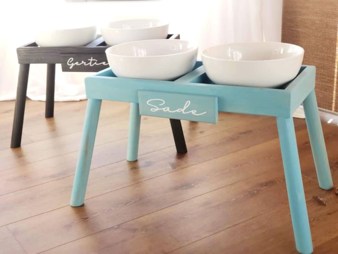 Large Breed Dog Food Stand | Modern Dog Feeding Station | Elevated ...