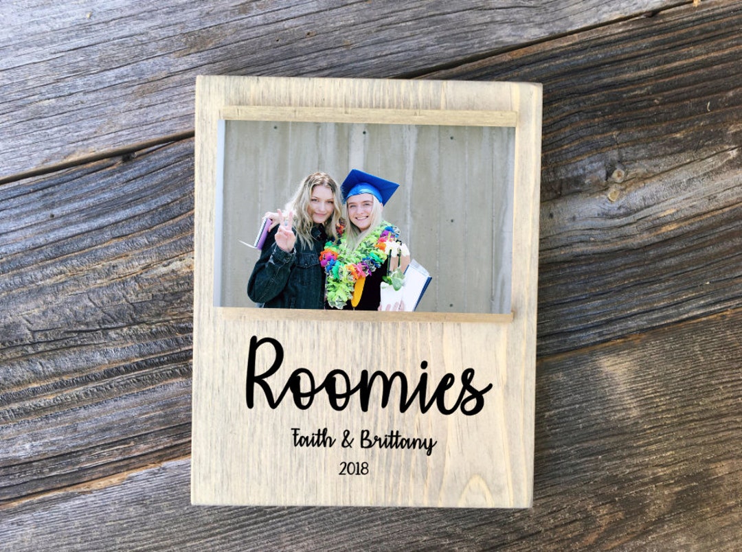 Roomate Picture Frame | 4 X 6 Wood Photo Frame | Dorm Room Decor | Gift ...