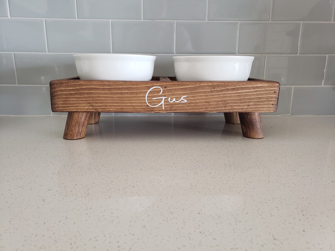 Raised Dog Feeder | Dog Bowls Personalized | Elevated Feeding Stand ...