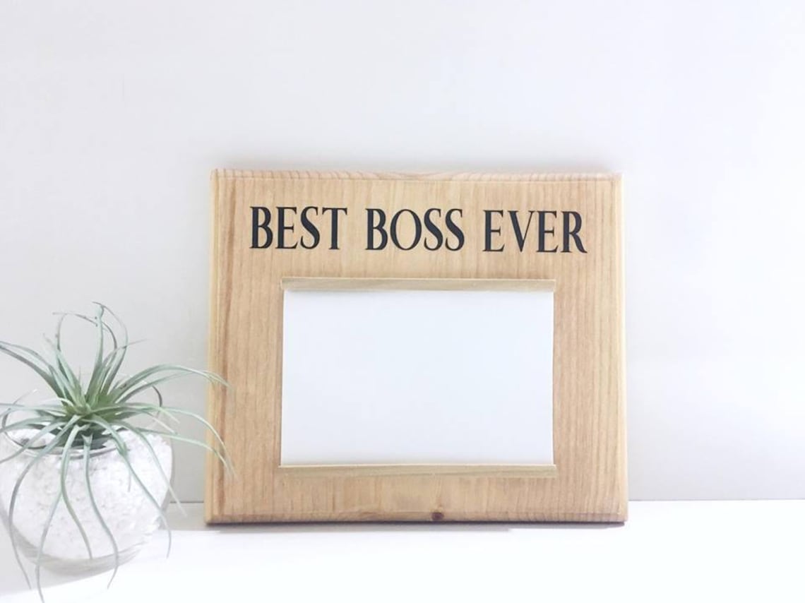 Best Boss Ever Picture Frame Gift for Boss Boss Gift | Etsy