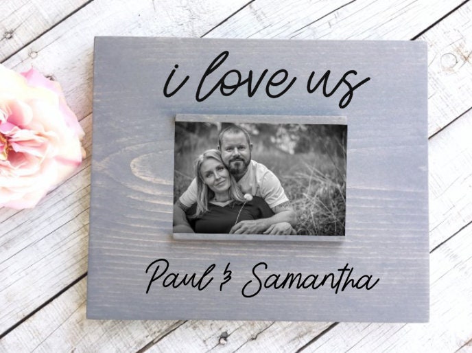 I love us picture frame 4 x 6 personalized photo frame | Etsy