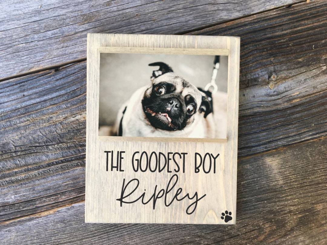 Pet Picture Frame | Dog Photo Frame | Dog Adoption Gift | Pet Adoption ...