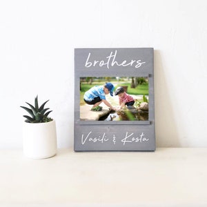 Personalized Brothers Picture Frame | 4 X 6 Photo Frame | Brother Room ...