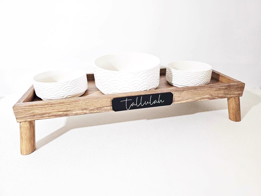 Personalized Dog Feeder | Dog Food Stand | Farmhouse Dog Table | Dog ...