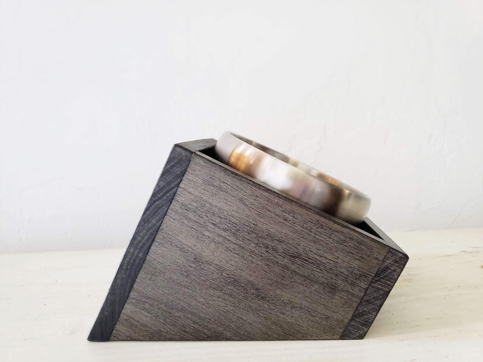 Modern Square Angled Feeder Small Dogs or Cats Stainless - Etsy