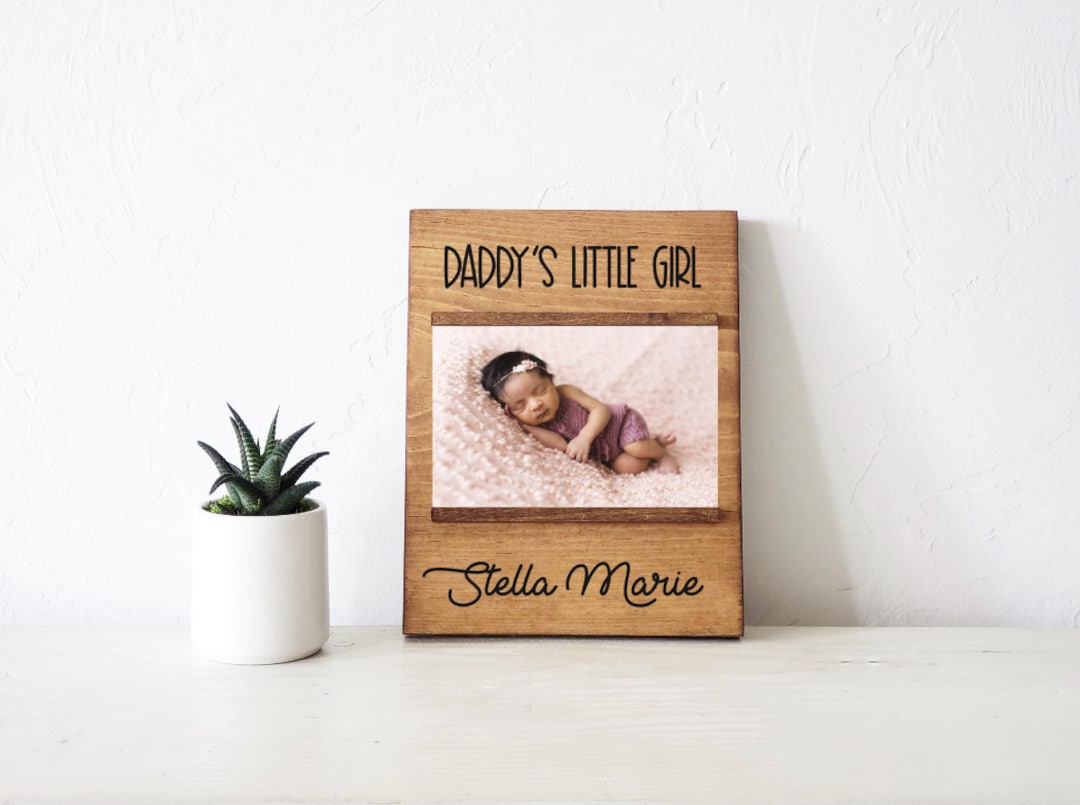 Daddy's Little Girl Picture Frame | Fathers Day | Daddys Girl Photo ...