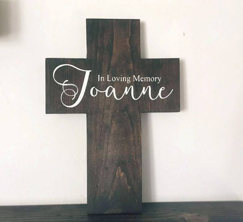 In Loving Memory Cross Lost Loved Ones Memorial Cross | Etsy