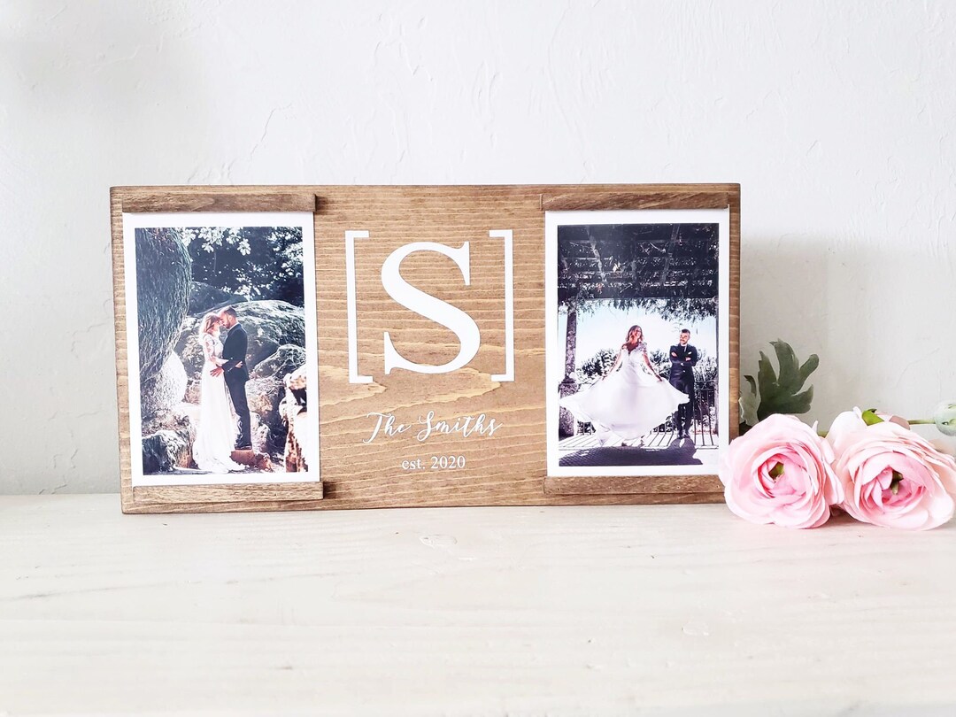 Wedding Engagement Picture Frame Personalized Name Photo Frame Couples ...