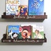Floating Book Ledge Picture Ledge Hanging Wall Shelf Personalized Shelf ...