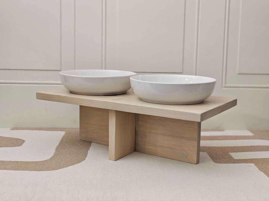 Modern Contemporary Pet Feeder | Elevated Dog Bowl Riser | Dog Food ...