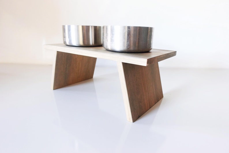 Modern Elevated Dog Bowl Platform Raised Dog Bowl Table - Etsy