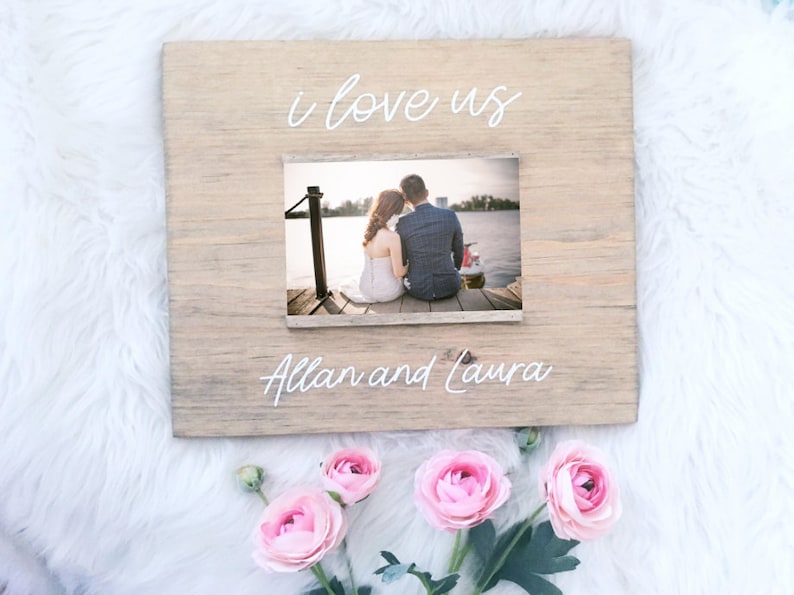 I Love Us Picture Frame 4 X 6 Personalized Photo Frame - Etsy