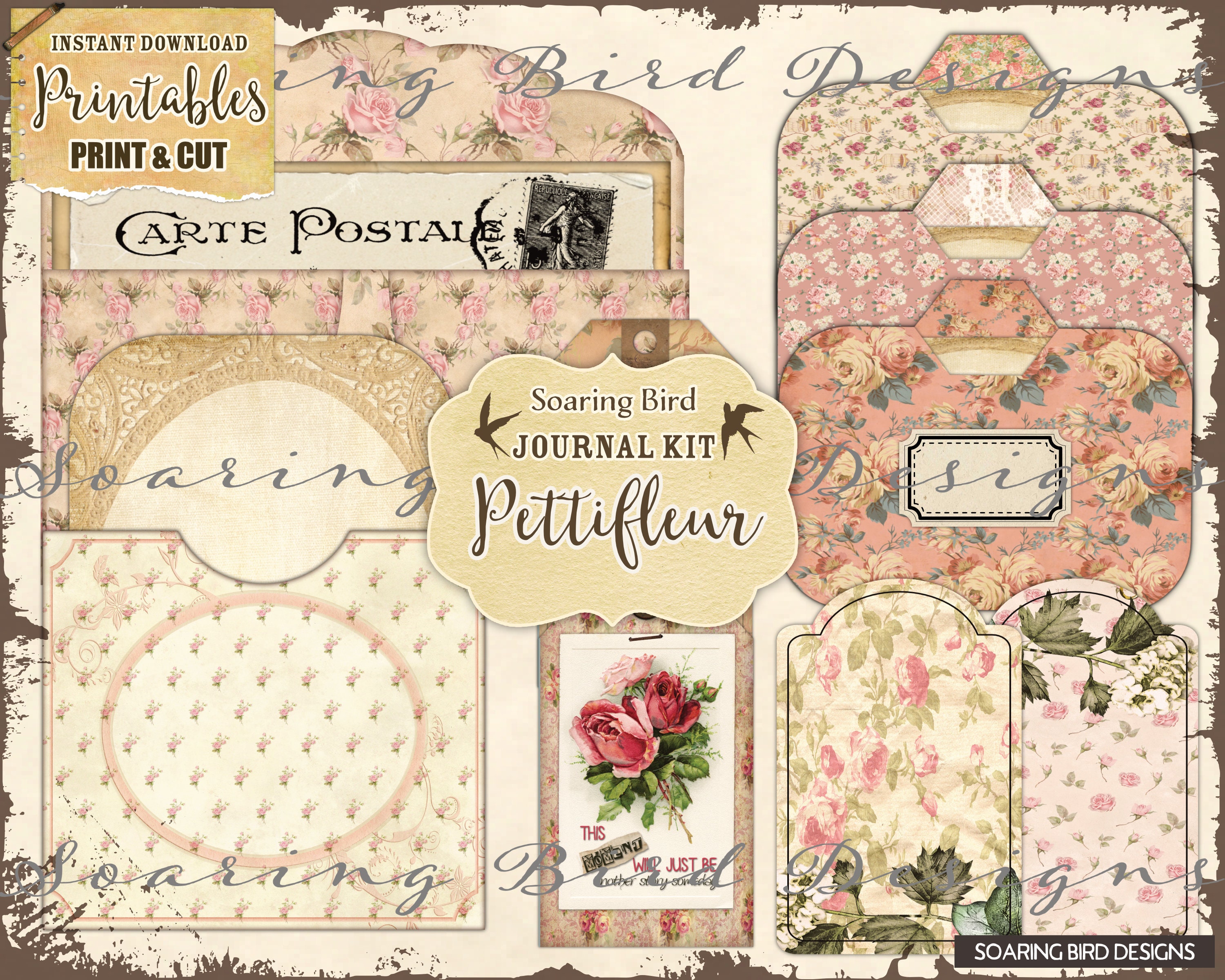 Papercraft Card Making & Stationery Paris Junk Journal Printable ...