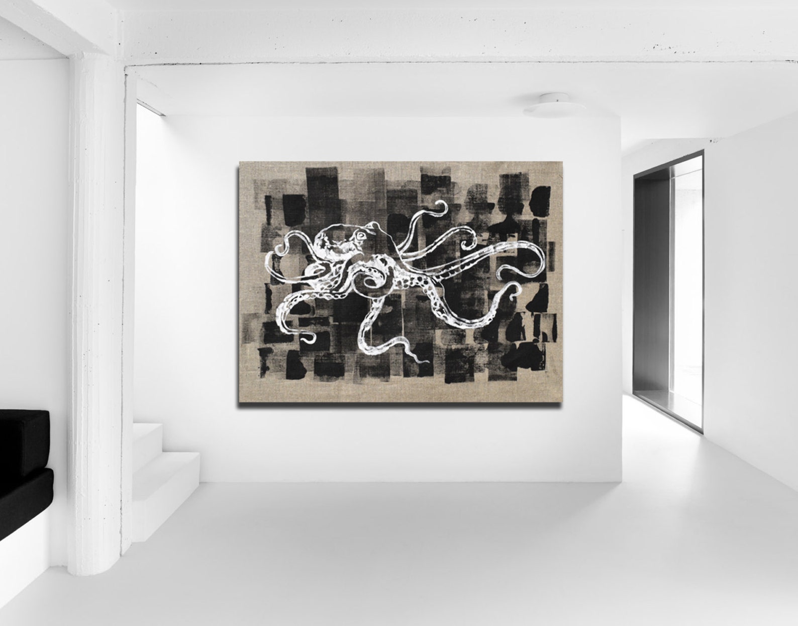 Octopus Abstract Art 40 Octopus Painting Large Art - Etsy