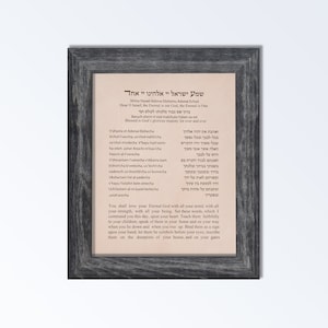 Shema Israel shema Yisrael Jewish Prayer Shema Deuteronomy 6:4-9 hear ...