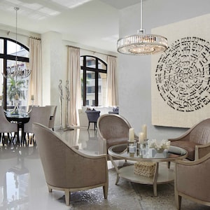 Jewish Art, Jewish Wall Decor, Large Jewish Art, Hebrew Letters ...