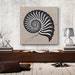 Nautilus Shell Nautical Large Art Golden Proportion Acrylic Painting ...