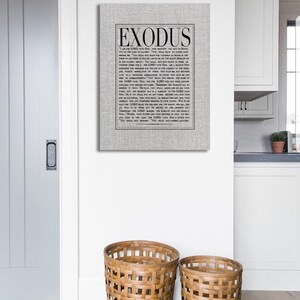 Exodus 20 the Ten Commandments Modern Minimalist Wall Art in English ...