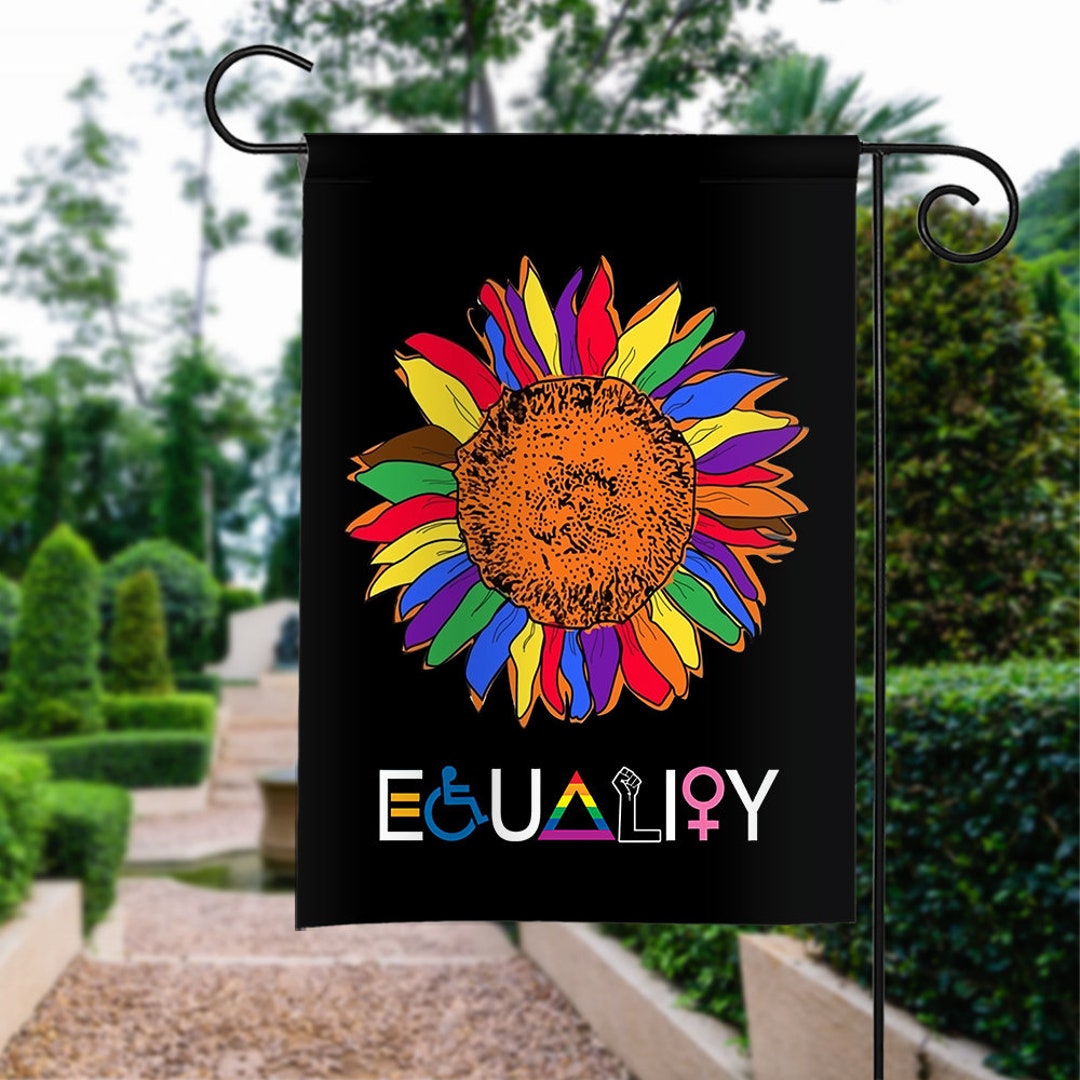 Equality Pride Flag Sunflower Civil Rights Pride Flagsupport - Etsy