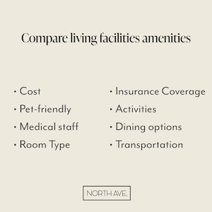 Senior Home Facility Search Comparison Sheet - Assisted Living Care ...