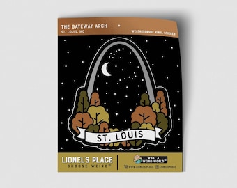 St. Louis Founded 1764 Sticker, St. Louis, Gateway Arch, 314, Fleur De ...