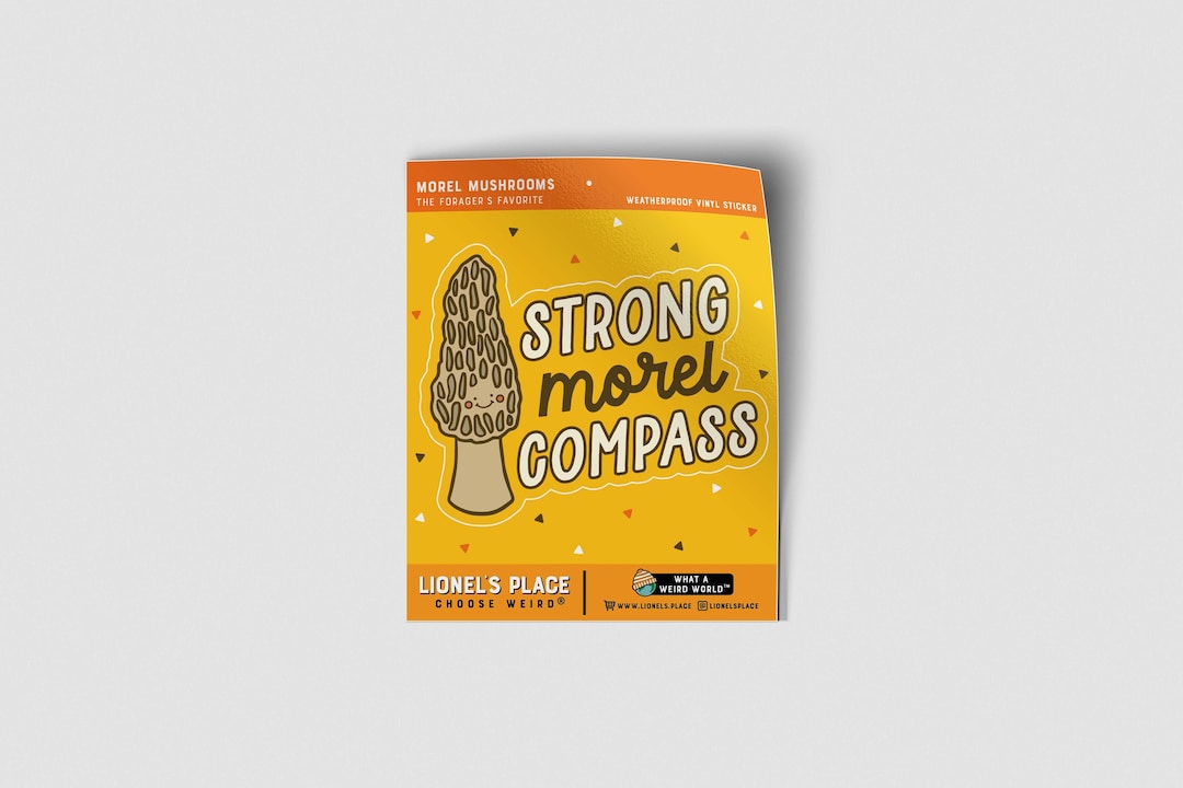 Strong Morel Compass Sticker - Etsy