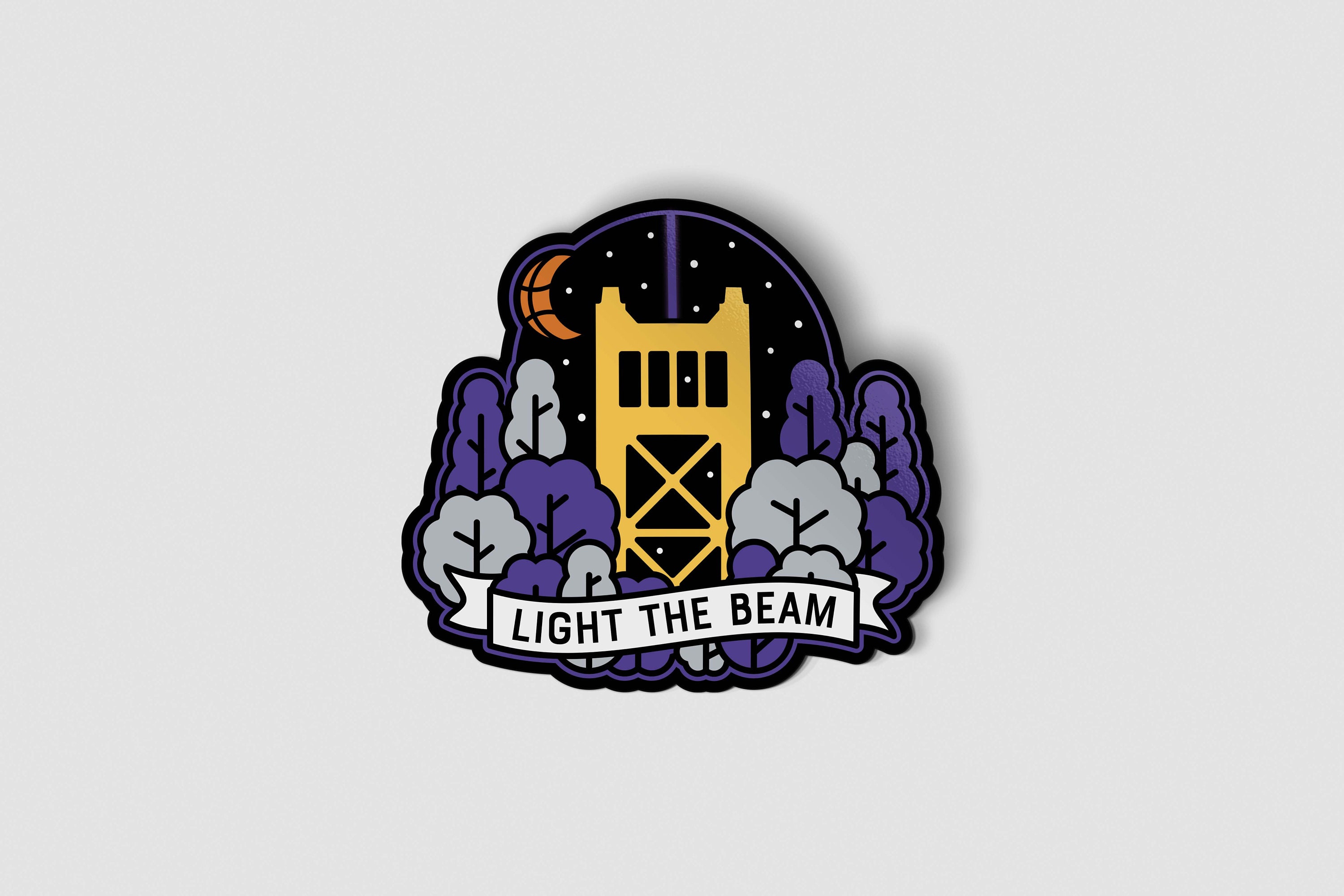 Sacramento Light the Beam Basketball Sticker Tower Bridge - Etsy