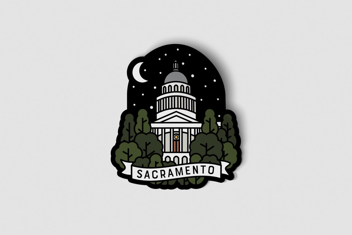 Sacramento / CA Capitol Sticker - Etsy