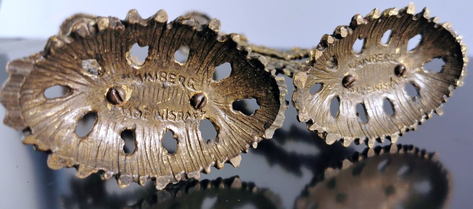 Pair Vintage Brutalist Candle Holders by Wainberg of Israel 1960s ...