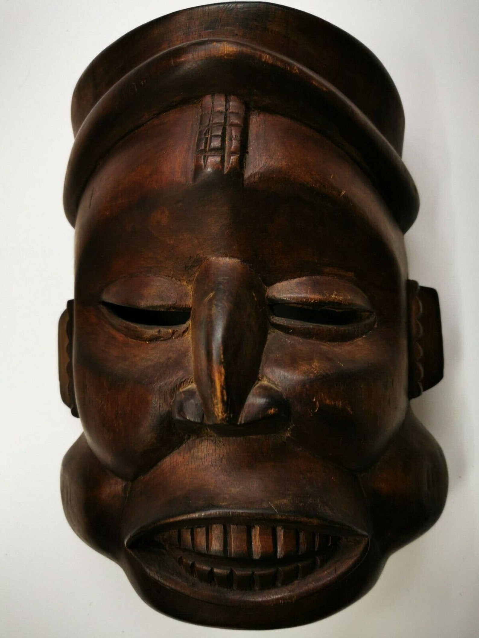 Large God Daikoku Samurai Japanese Noh Kagura Buddha Mask Home Decor ...