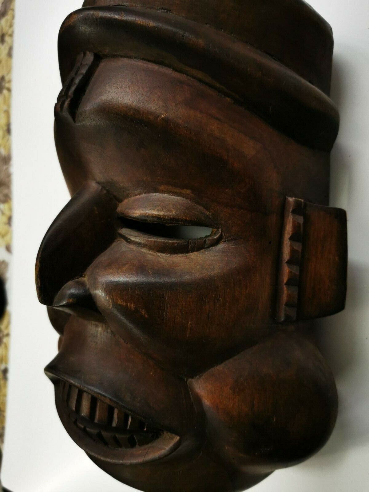 Large God Daikoku Samurai Japanese Noh Kagura Buddha Mask Home Decor ...
