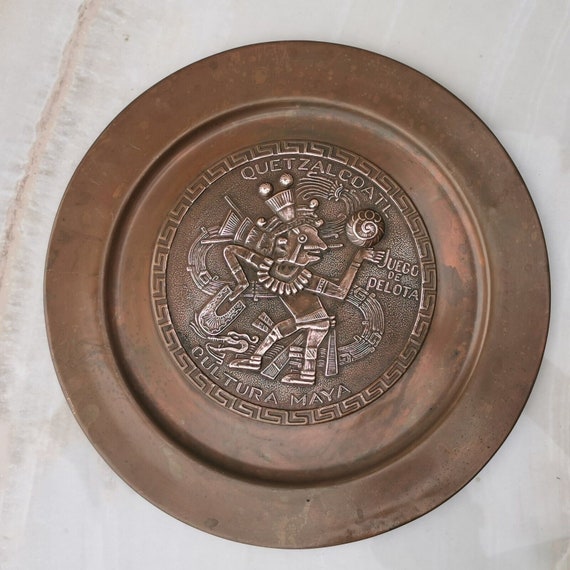 Copper Wall Plate Cultura Maya Ministry Of Culture, Government Of