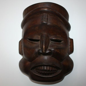 Large God Daikoku Samurai Japanese Noh Kagura Buddha Mask Home Decor ...