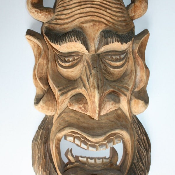 Devil Carved Wood - Etsy