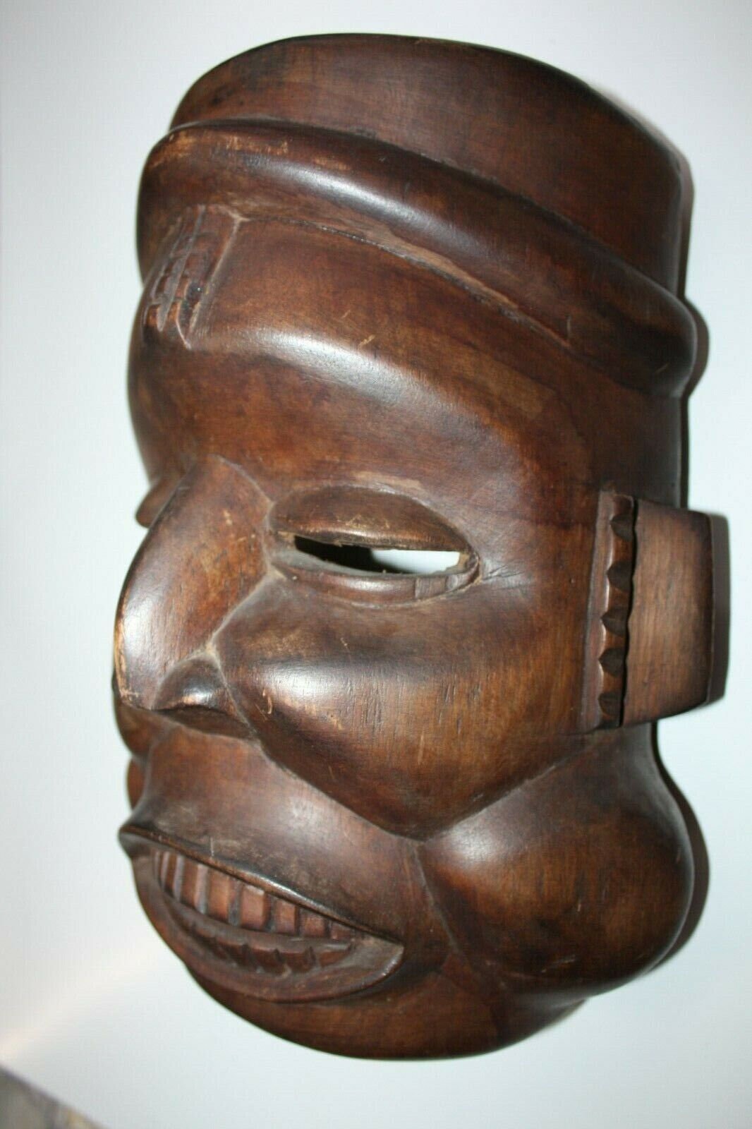Large God Daikoku Samurai Japanese Noh Kagura Buddha Mask Home Decor ...