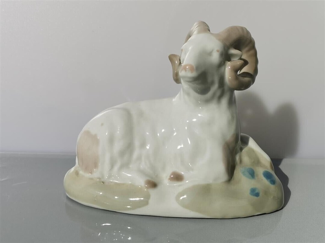 Vintage Mountain Ram Beautiful Soviet Porcelain Figurine Gorodnitsa ...