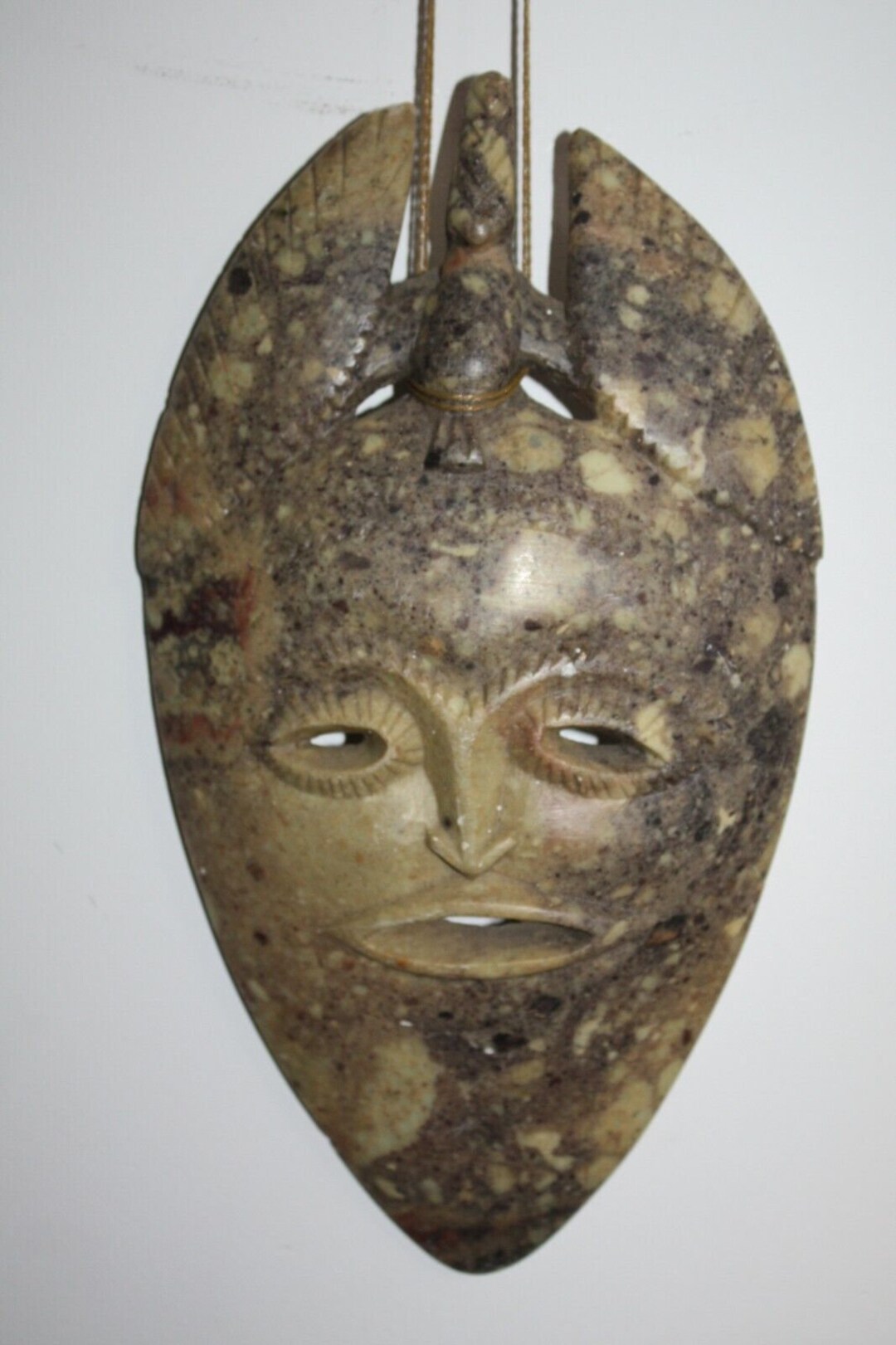 Rare Hand Carved African Shona Soap Stone Mask 10 Home Bar Decoration ...
