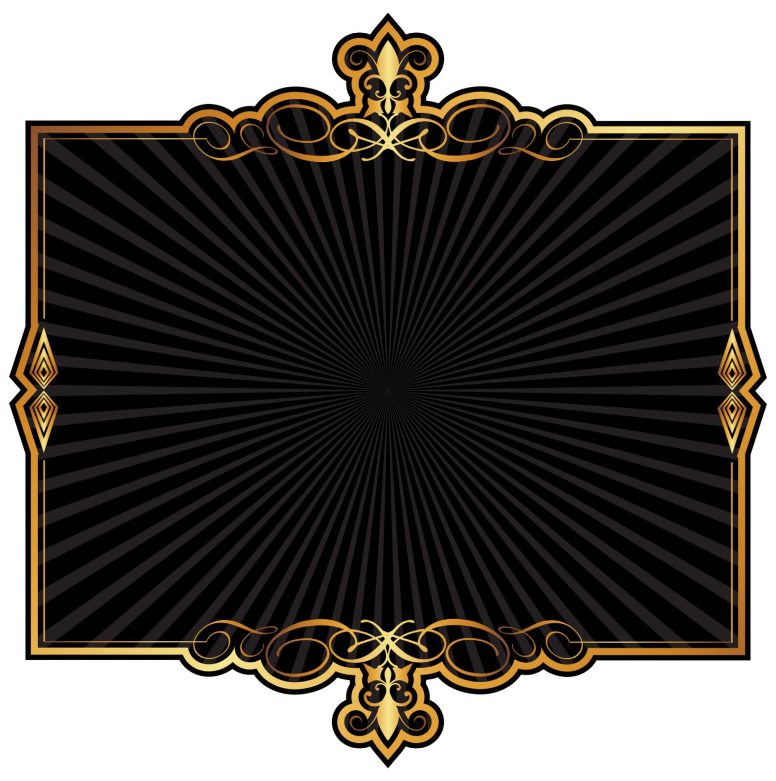 INSTANT DOWNLOAD Collection of Gold and Black Labels With 4 Different ...