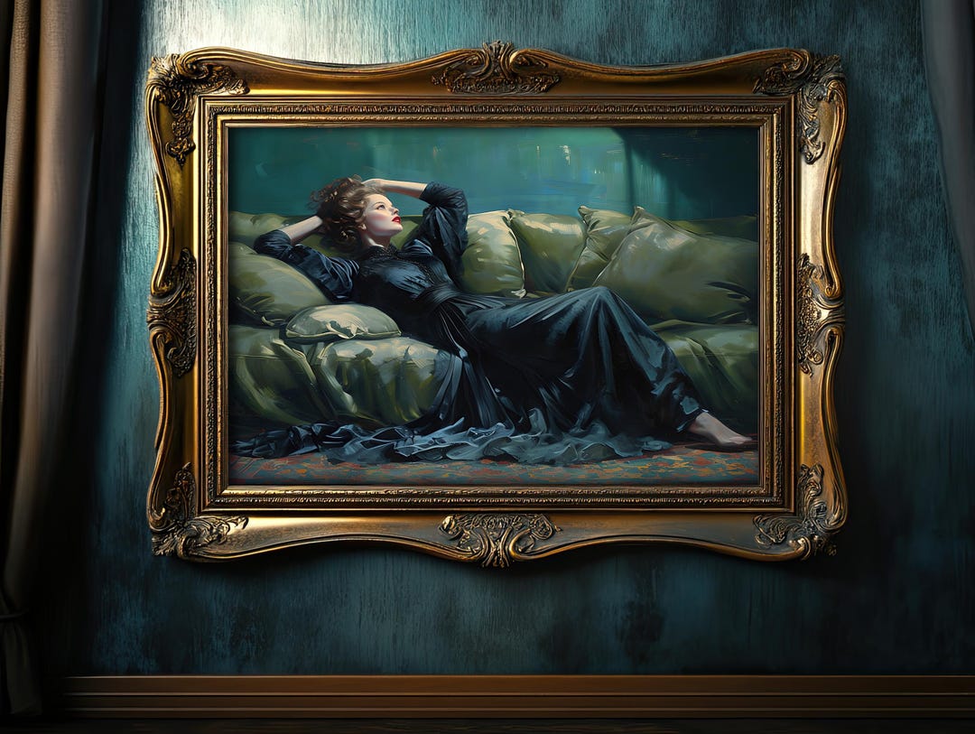 INSTANT DOWNLOAD - Vintage Muse – Retro Woman Digital Art Print ...