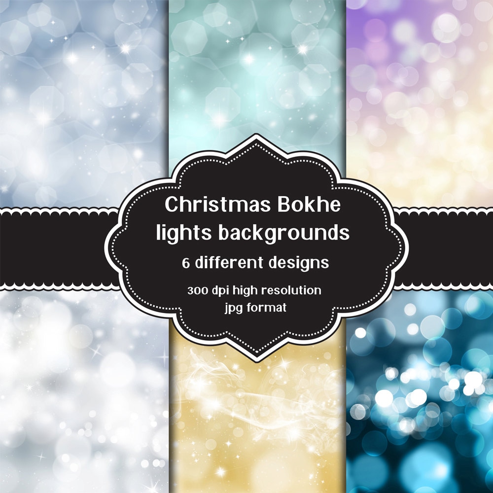 INSTANT DOWNLOAD - Collection of Digital Christmas Bokhe Lights ...