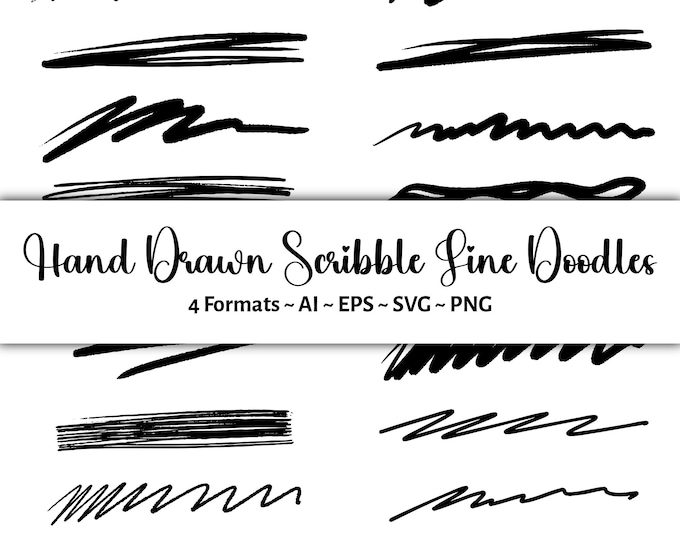 37 Happy Doodles Clip Art / Hand Drawn Doodles / Cute Drawings for ...