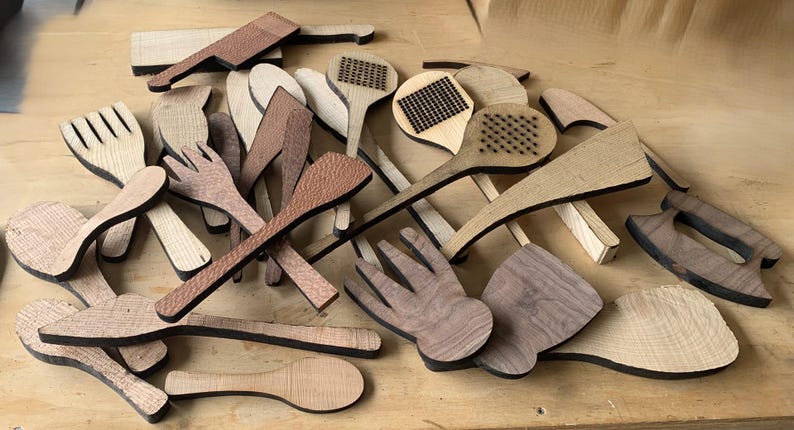 48 Kitchen Utensils Patterns for CNC, Laser Engraver/cutter Jpg, Png ...