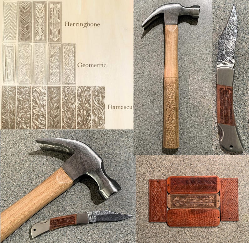 16 Laser Engraving Patterns for Woodworkers, Jewelers, Knife Makers ...