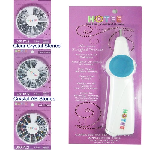 HOTEE Cordless Hotfix Rhinestones Applicator Tool Wand Setter - Etsy