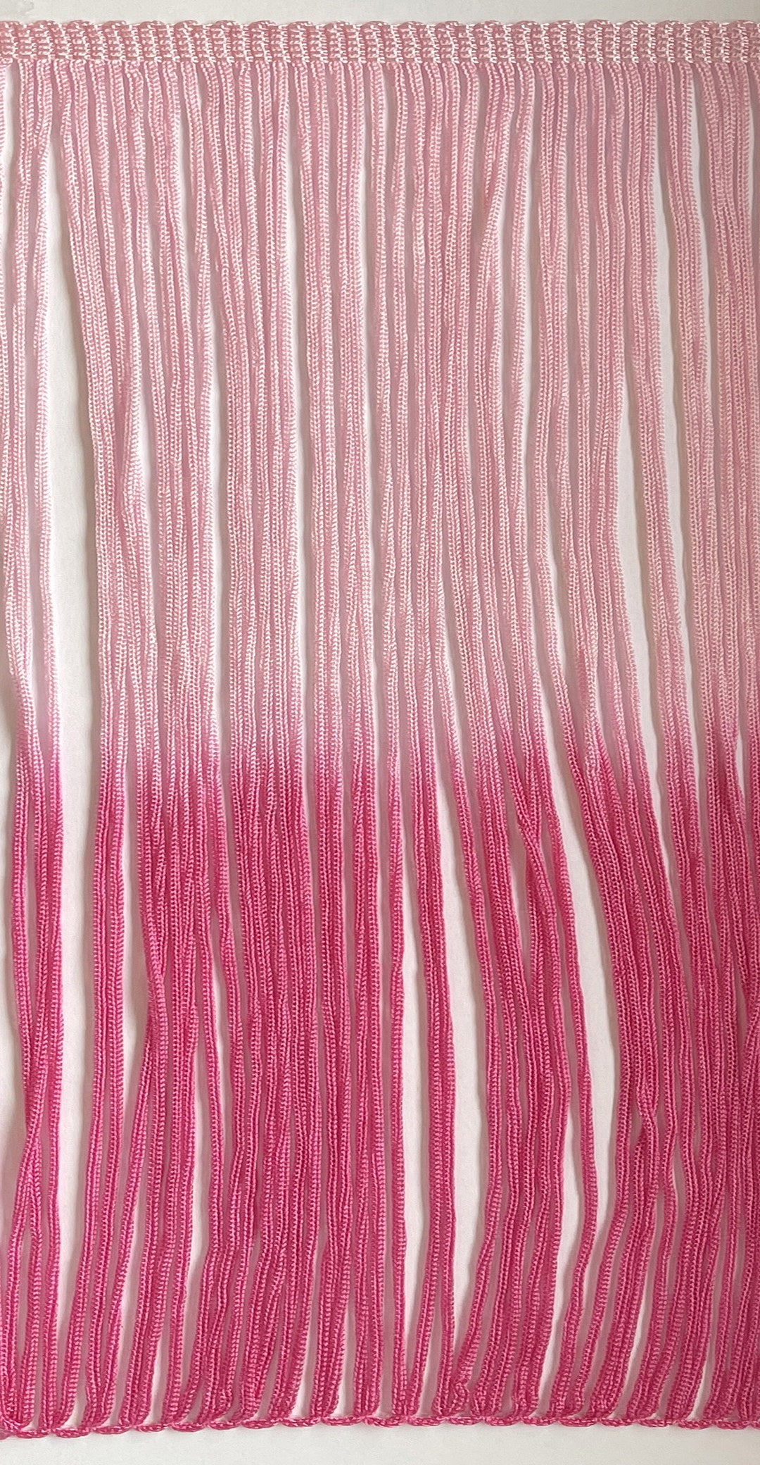 7" to 12" Long Two Tone Tie Dye Ombre Chainette Tassel Thread Fringe ...